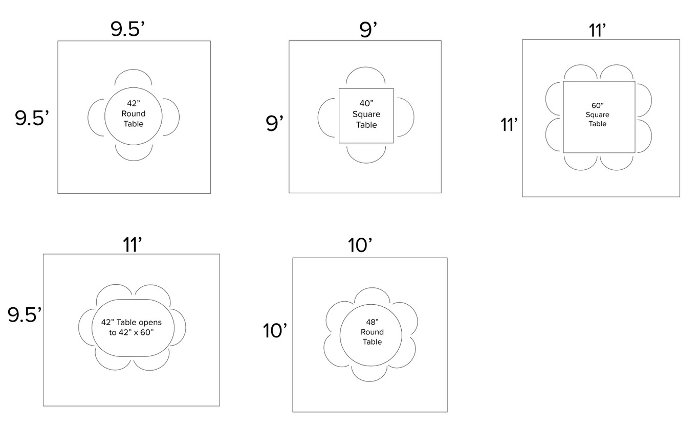 Dining Set Size Guide | HOM Furniture